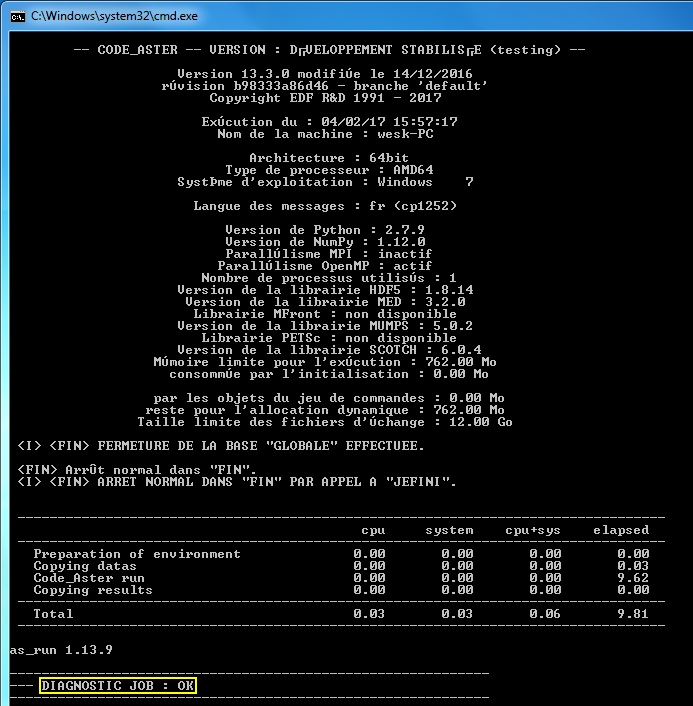 Beginning with Salome and Code_Aster for Windows – Code_Aster for Windows